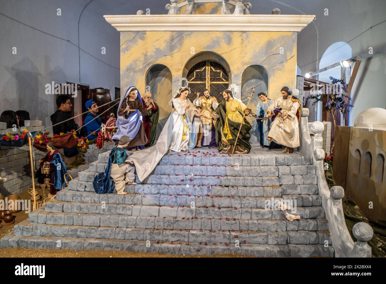 Nacimiento - Nativity Model in Antigua Guatemala Stock Photo - Alamy