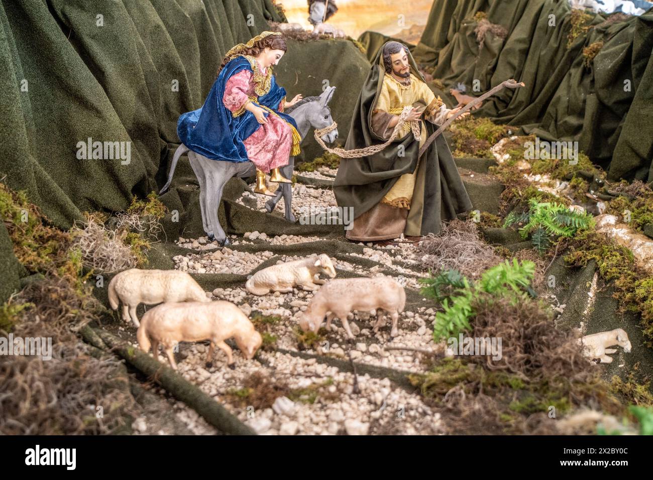 Nacimiento - Nativity Model in Antigua Guatemala Stock Photo - Alamy