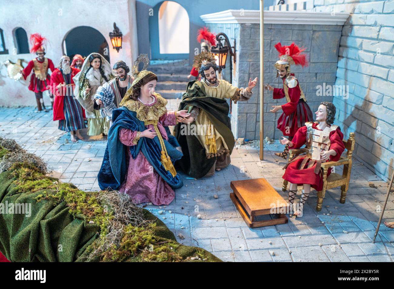 Nacimiento - Nativity Model in Antigua Guatemala Stock Photo - Alamy