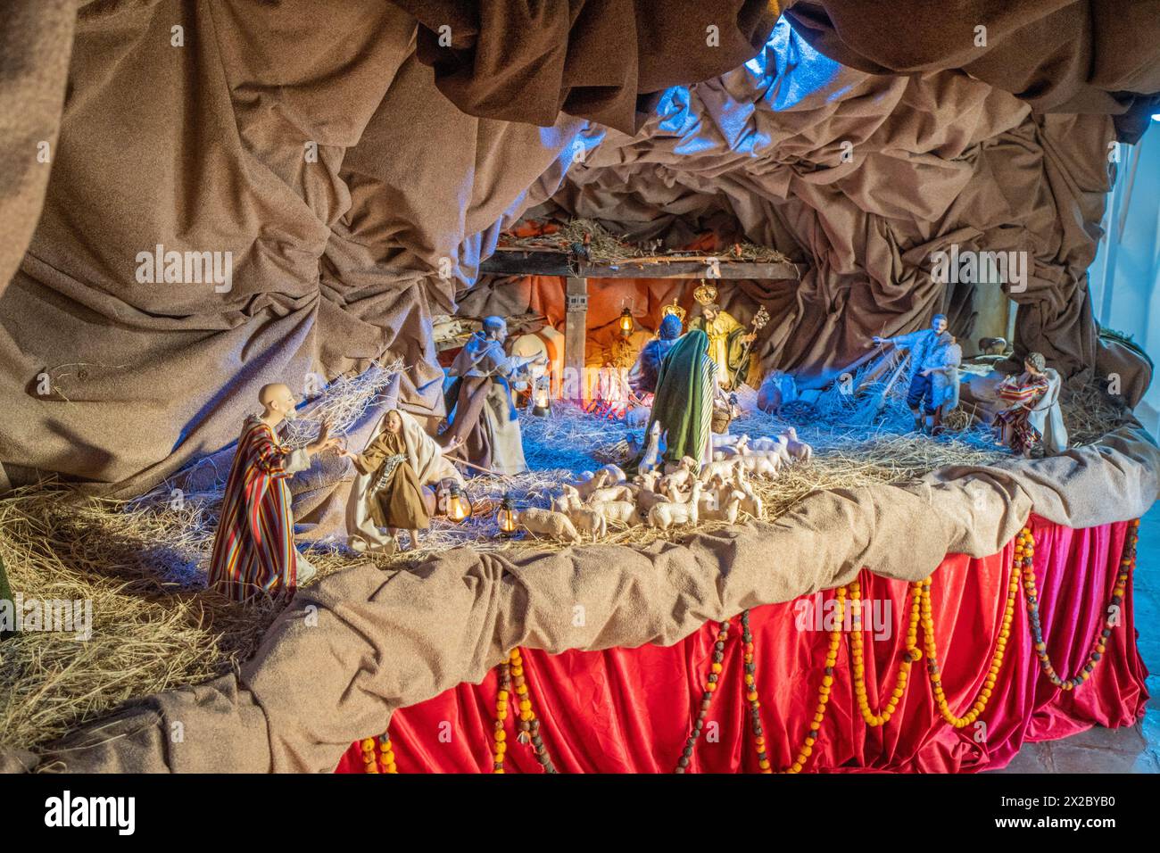 Nacimiento - Nativity Model in Antigua Guatemala Stock Photo - Alamy