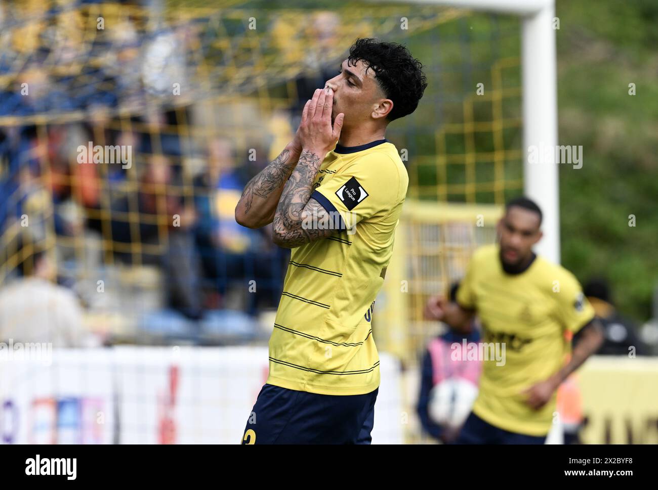 Brussels, Belgium. 21st Apr, 2024. Union's Cameron Puertas Castro ...