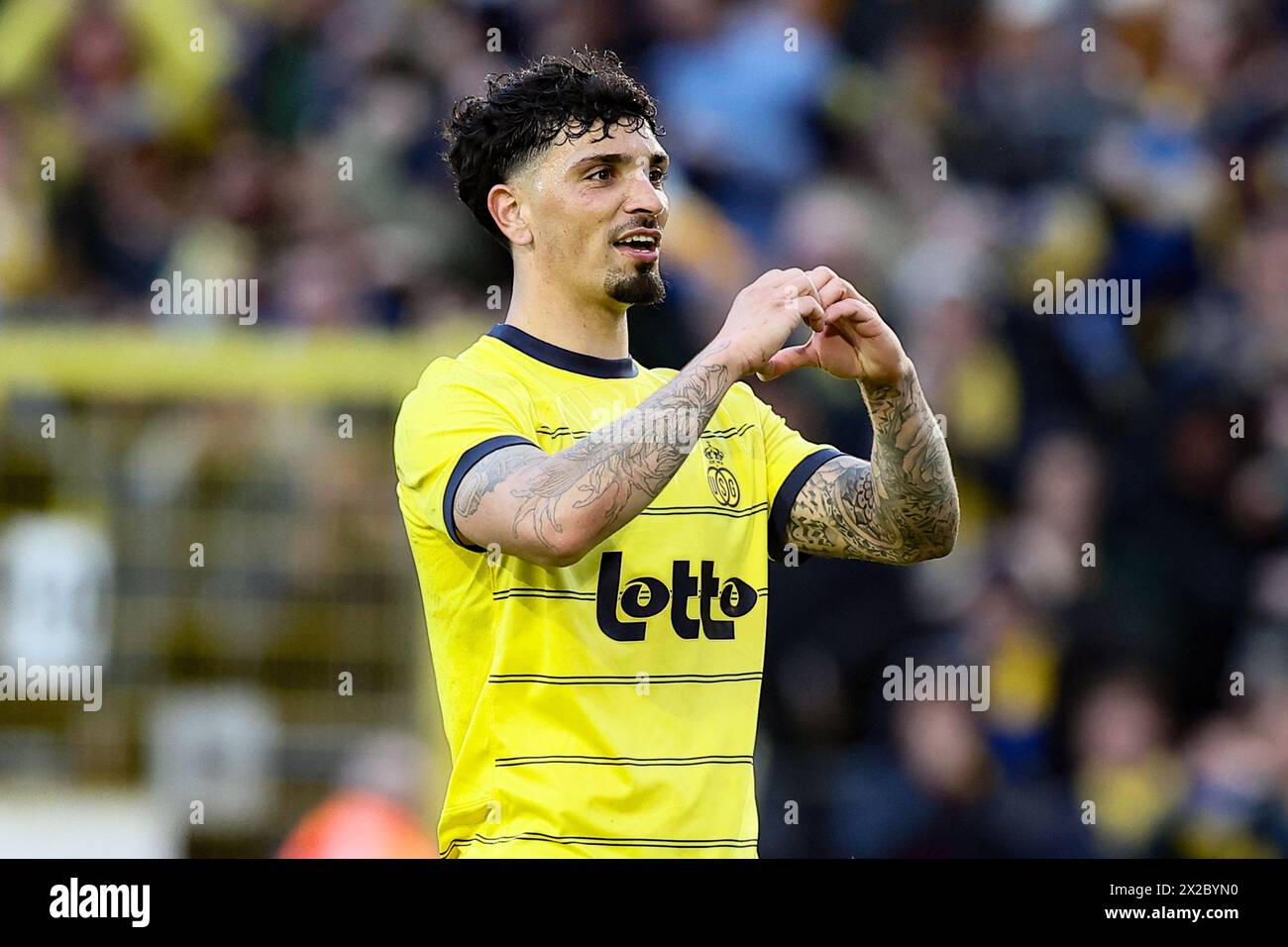 Brussels, Belgium. 21st Apr, 2024. Union's Cameron Puertas Castro ...