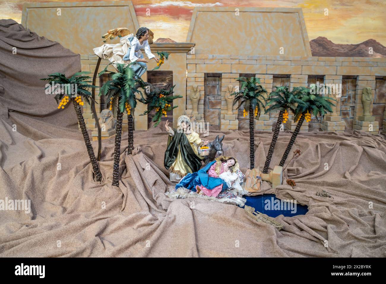 Nacimiento - Nativity Model in Antigua Guatemala Stock Photo - Alamy