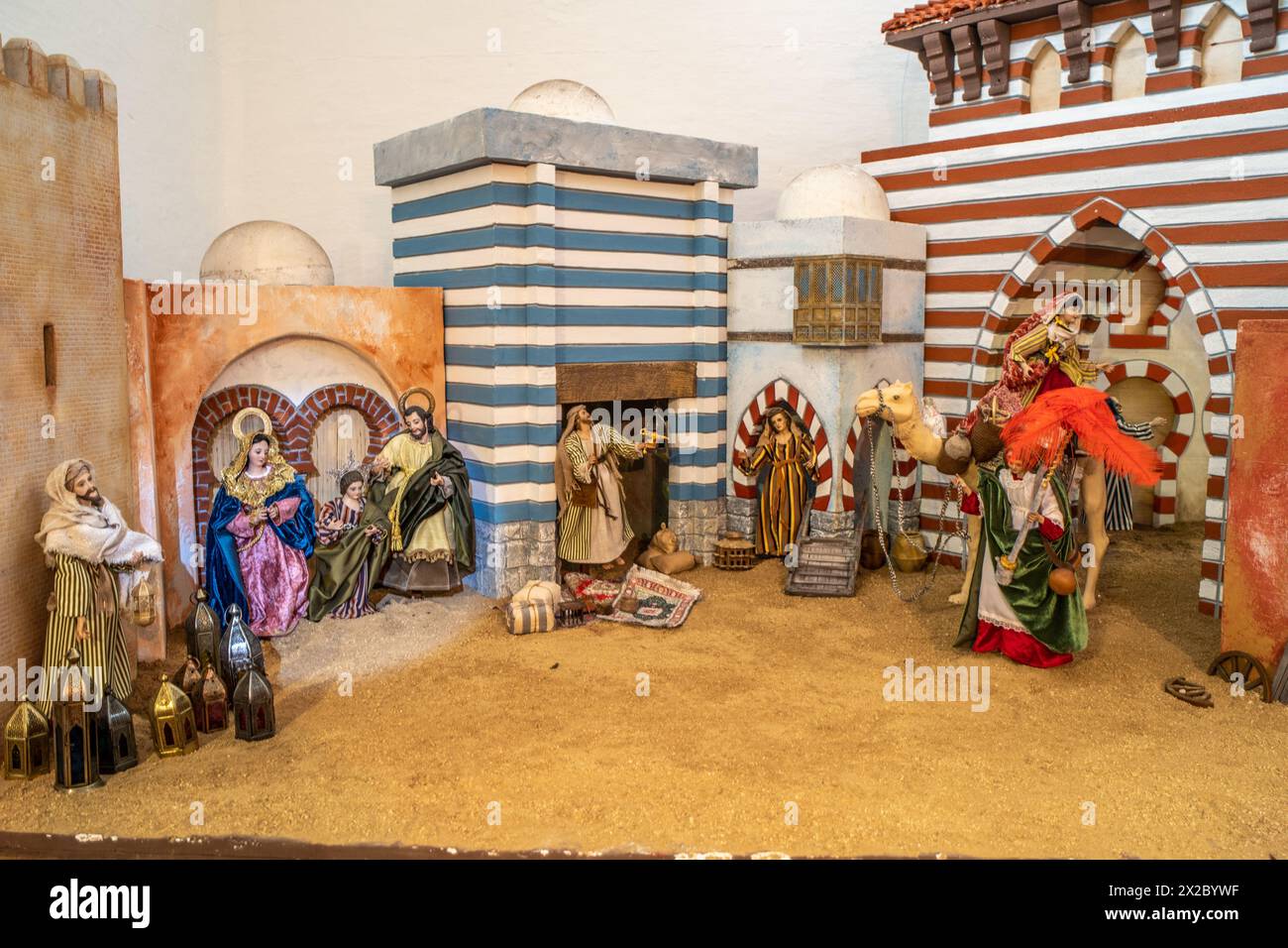 Nacimiento - Nativity Model in Antigua Guatemala Stock Photo - Alamy