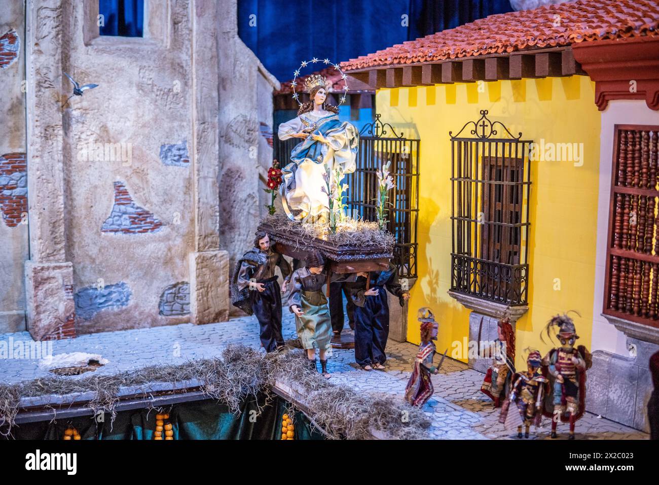 Nacimiento - Nativity Model in Antigua Guatemala Stock Photo - Alamy
