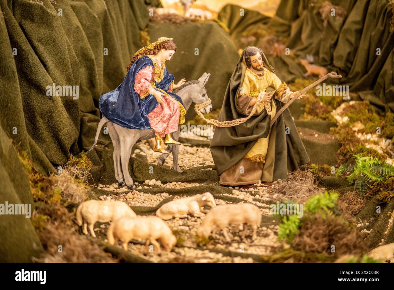 Nacimiento - Nativity Model in Antigua Guatemala Stock Photo - Alamy