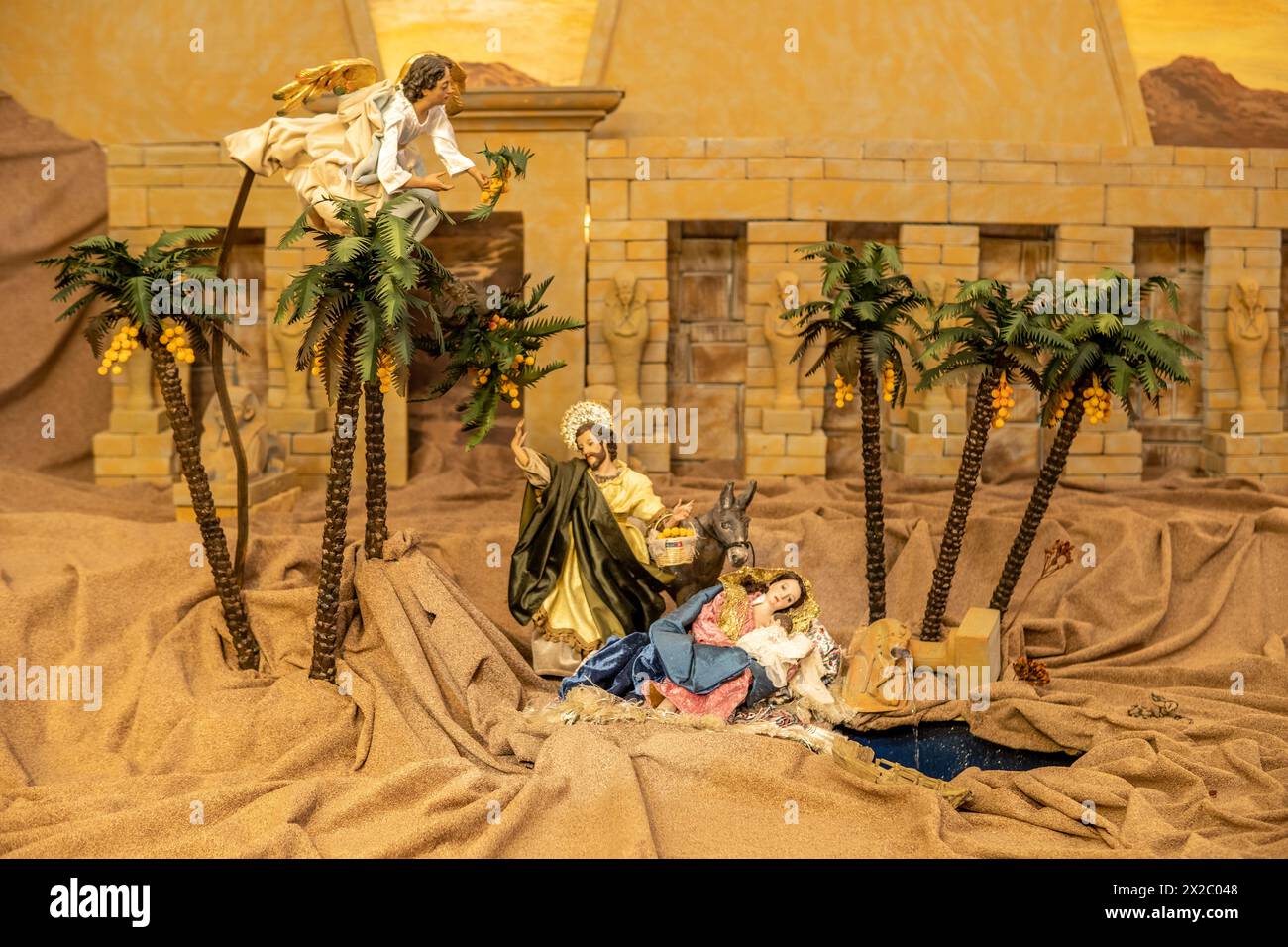 Nacimiento - Nativity Model in Antigua Guatemala Stock Photo - Alamy
