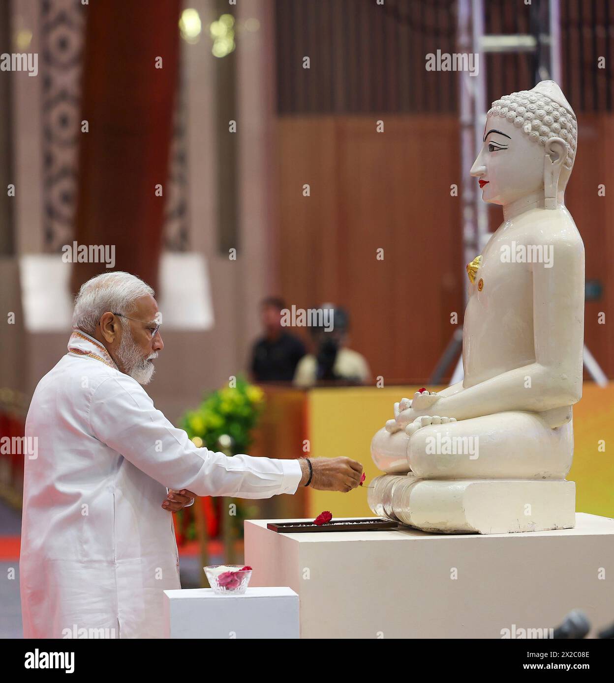 New Delhi, India. 21st Apr, 2024. Indian Prime Minister Narendra Modi ...