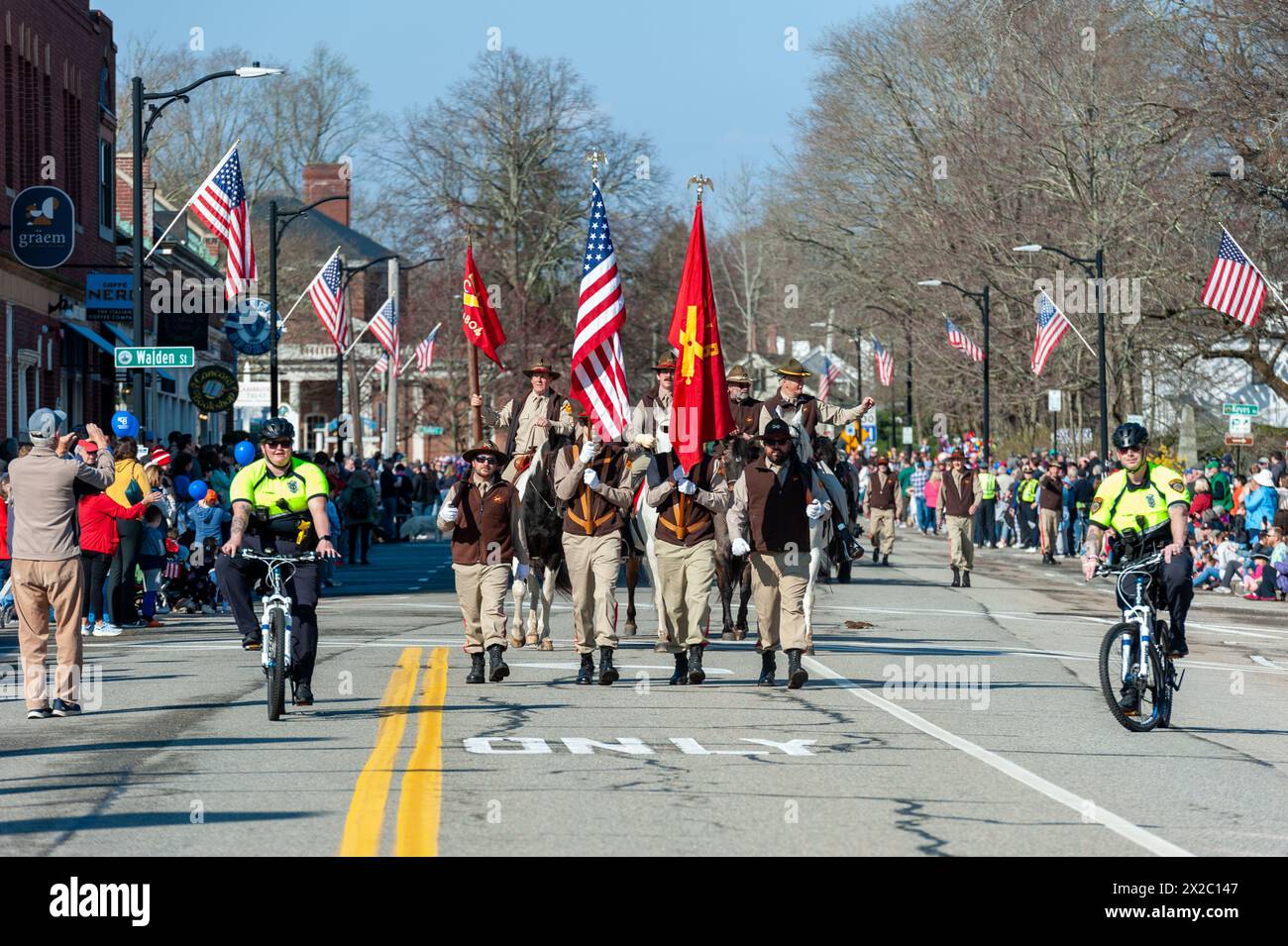 Concord Independent Battery in the Patriots' Day Parade in Concord ...