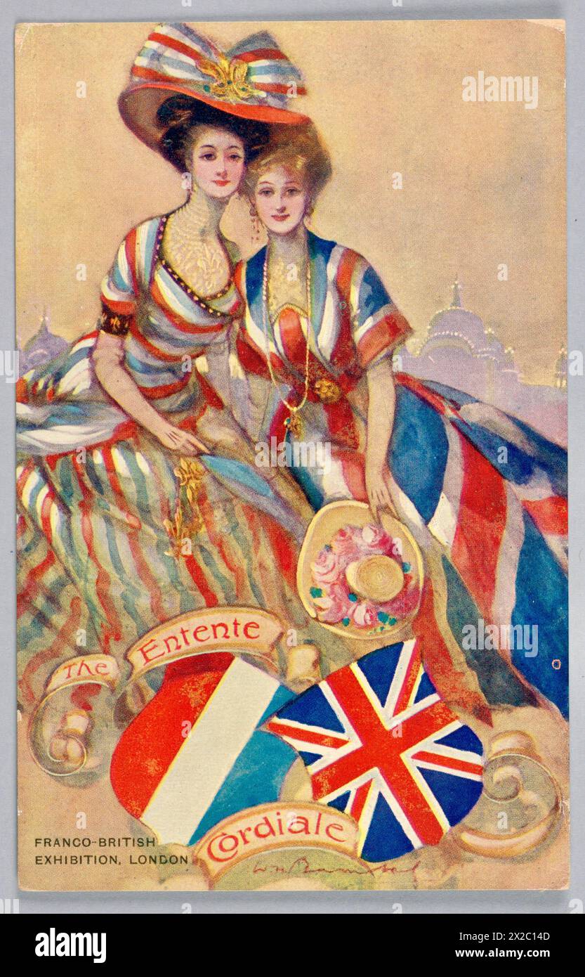 Postcard - Franco-British Exhibition London - 1908 Stock Photo - Alamy