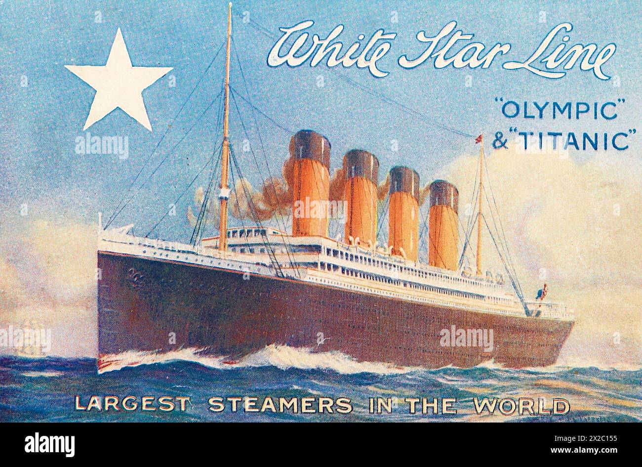 White Star Line - Olympic and Titanic - 1910 Stock Photo - Alamy