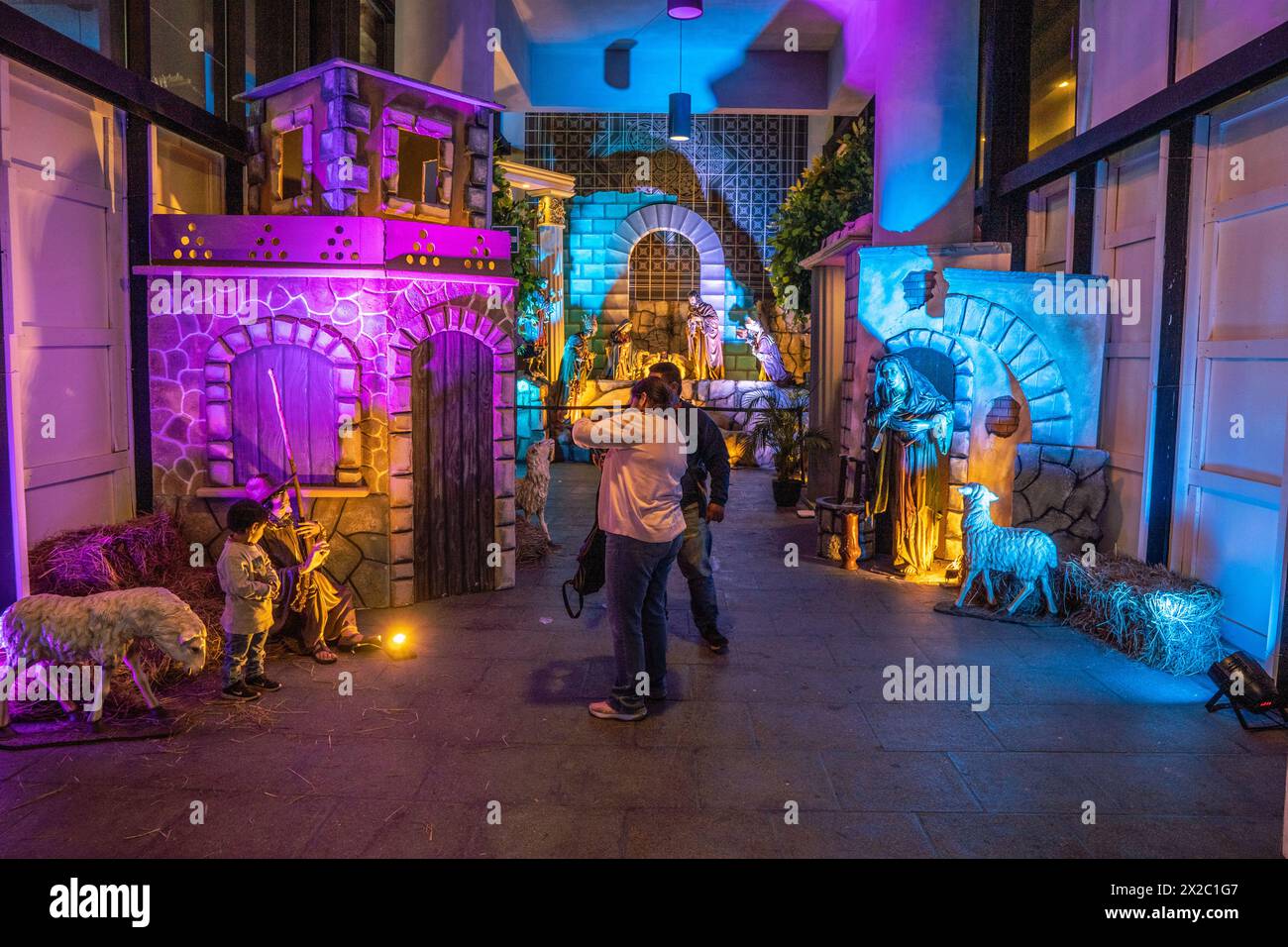 Nativity in Guatemala Central Park Stock Photo - Alamy