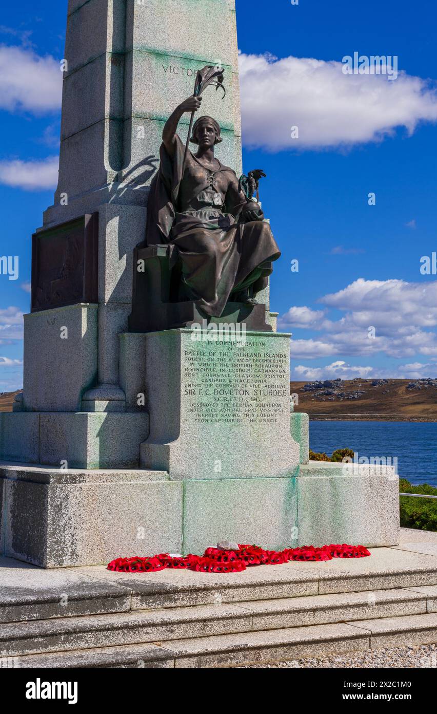 WW1 Battle Memorial, Port Stanley, Falkland Islands, United Kingdom ...