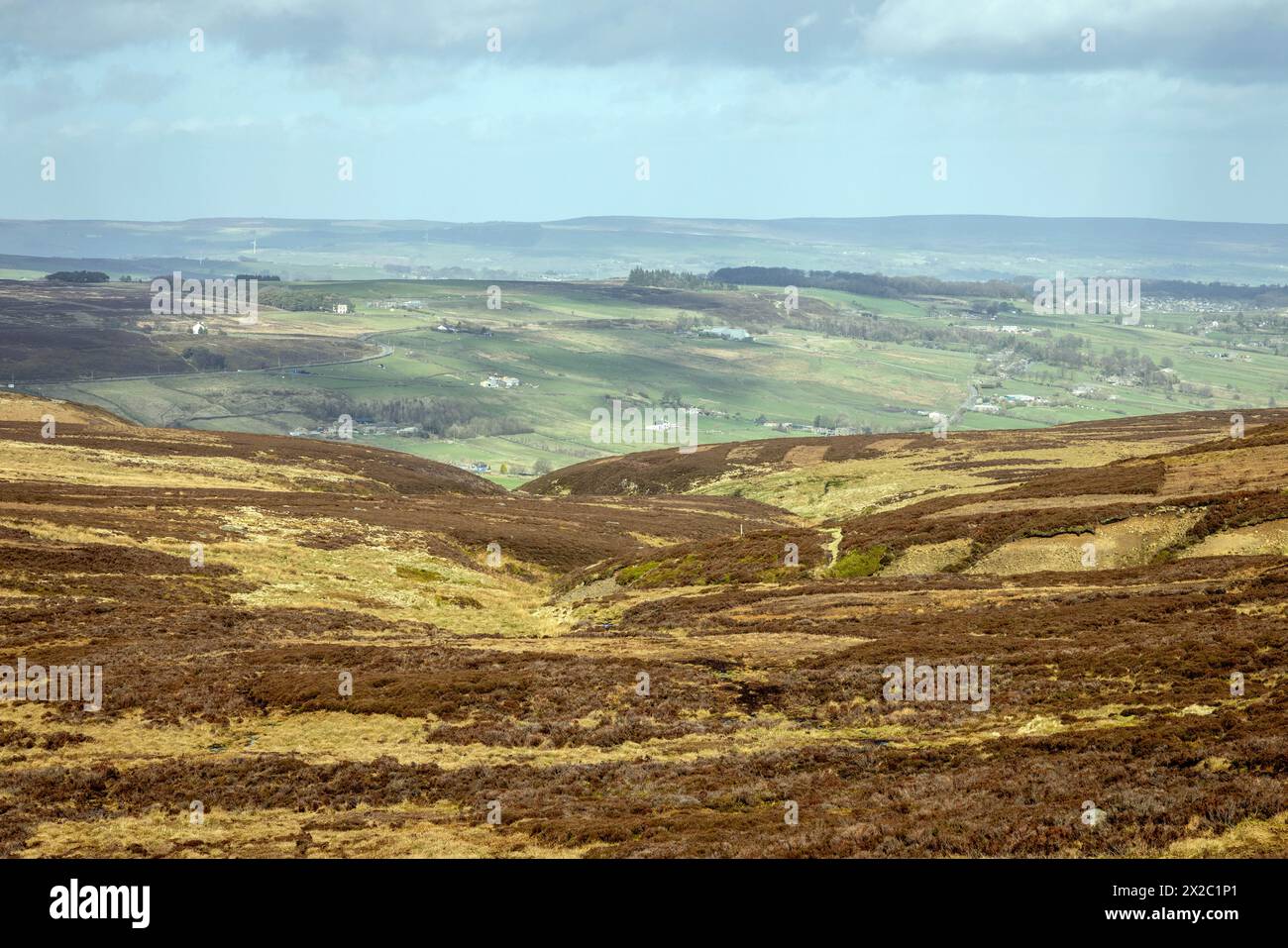 The Bronte moors above Haworth Stock Photo - Alamy