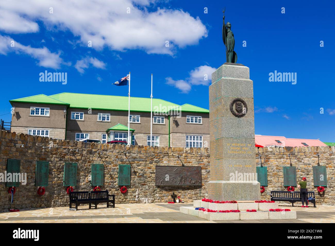 Liberation Monument, Port Stanley, Falkland Islands, United Kingdom ...