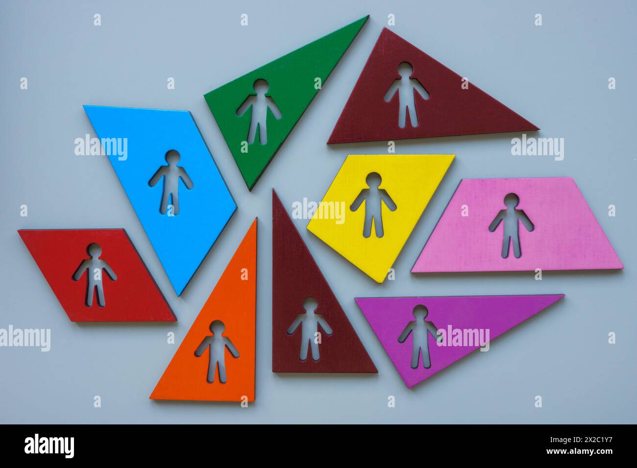 Multi colored outlines hi-res stock photography and images - Alamy