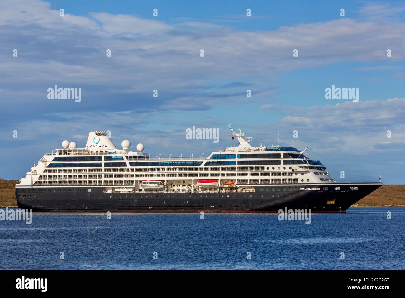 Azamara Quest cruise ship, Port Stanley, Falkland Islands, United ...