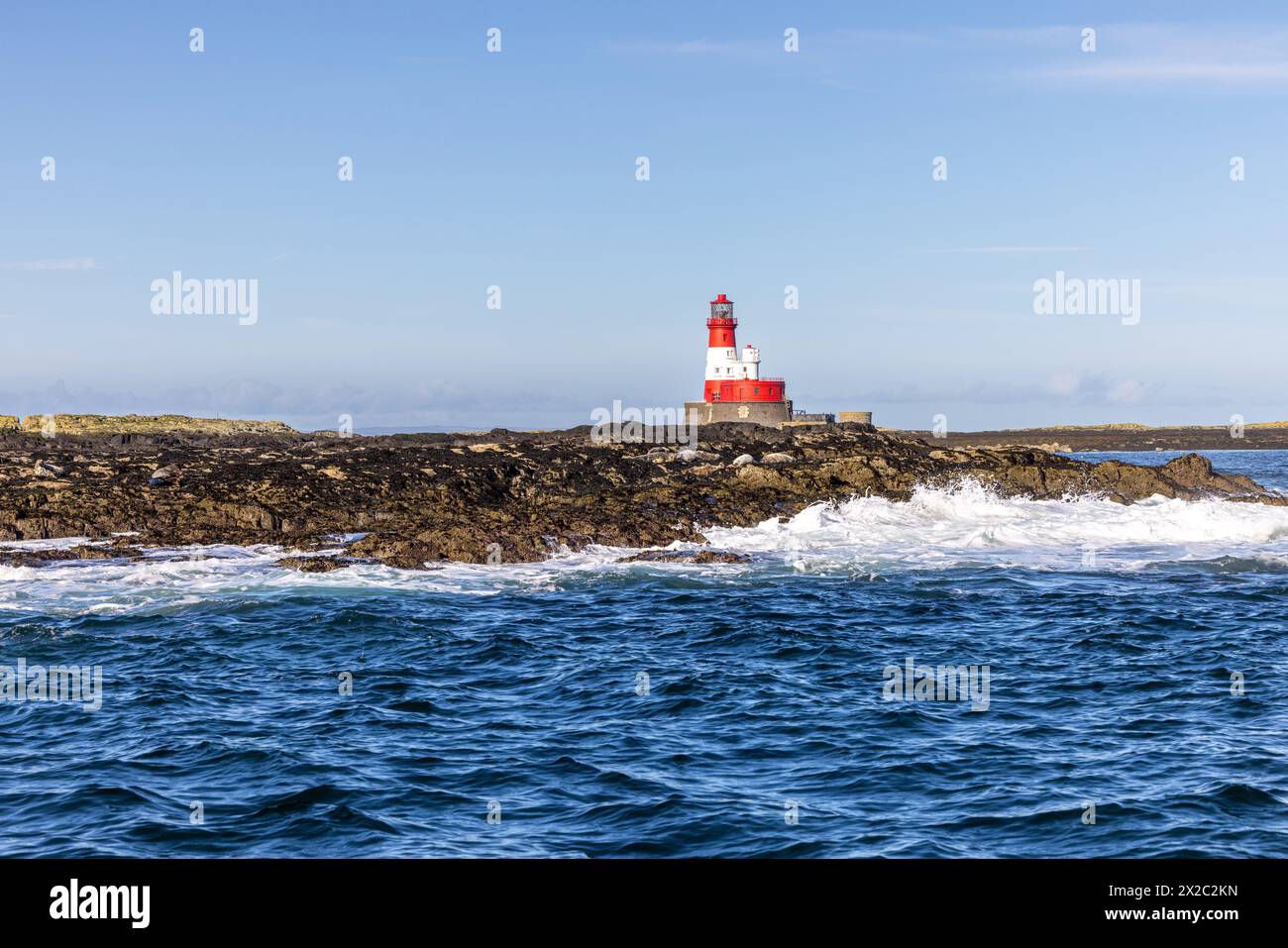 The Longstone Lighthouse on the Farne Islands, Northumberland Stock ...