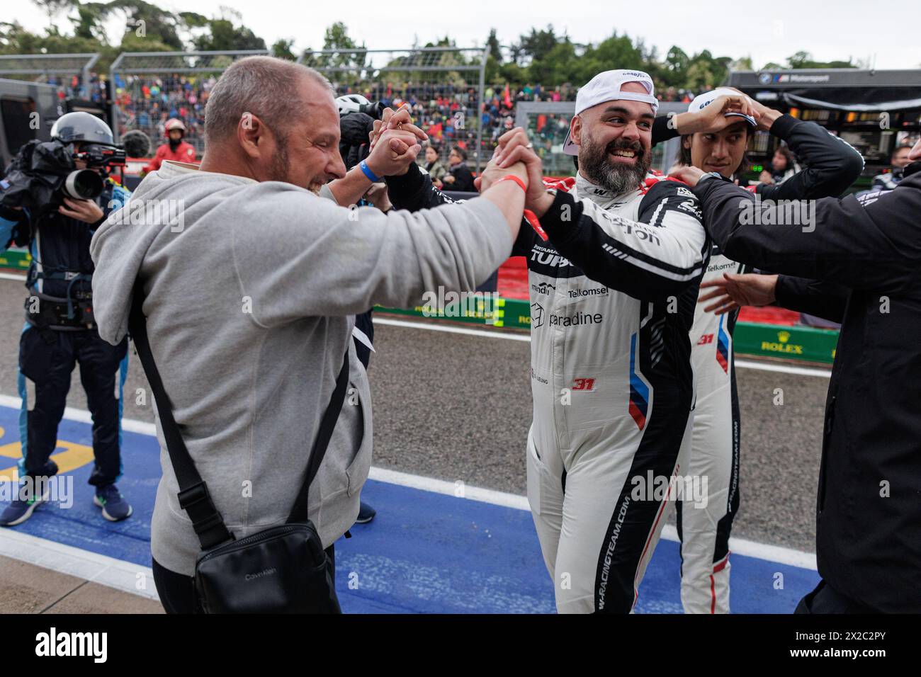 LEUNG Darren (gbr), Team WRT, BMW M4 GT3, portrait celebration during ...