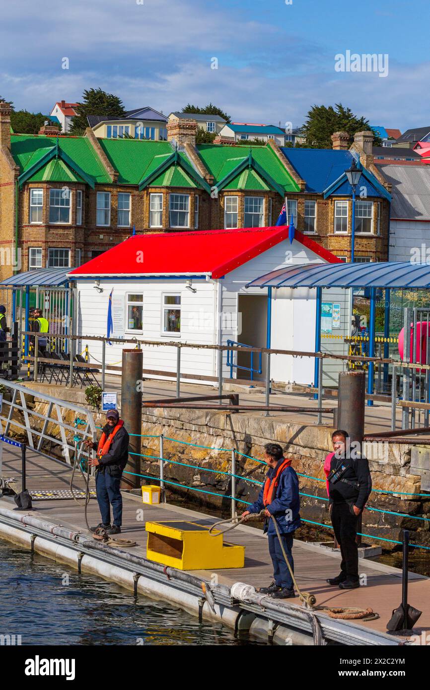 Dock in Port Stanley, Falkland Islands, United Kingdom Stock Photo - Alamy