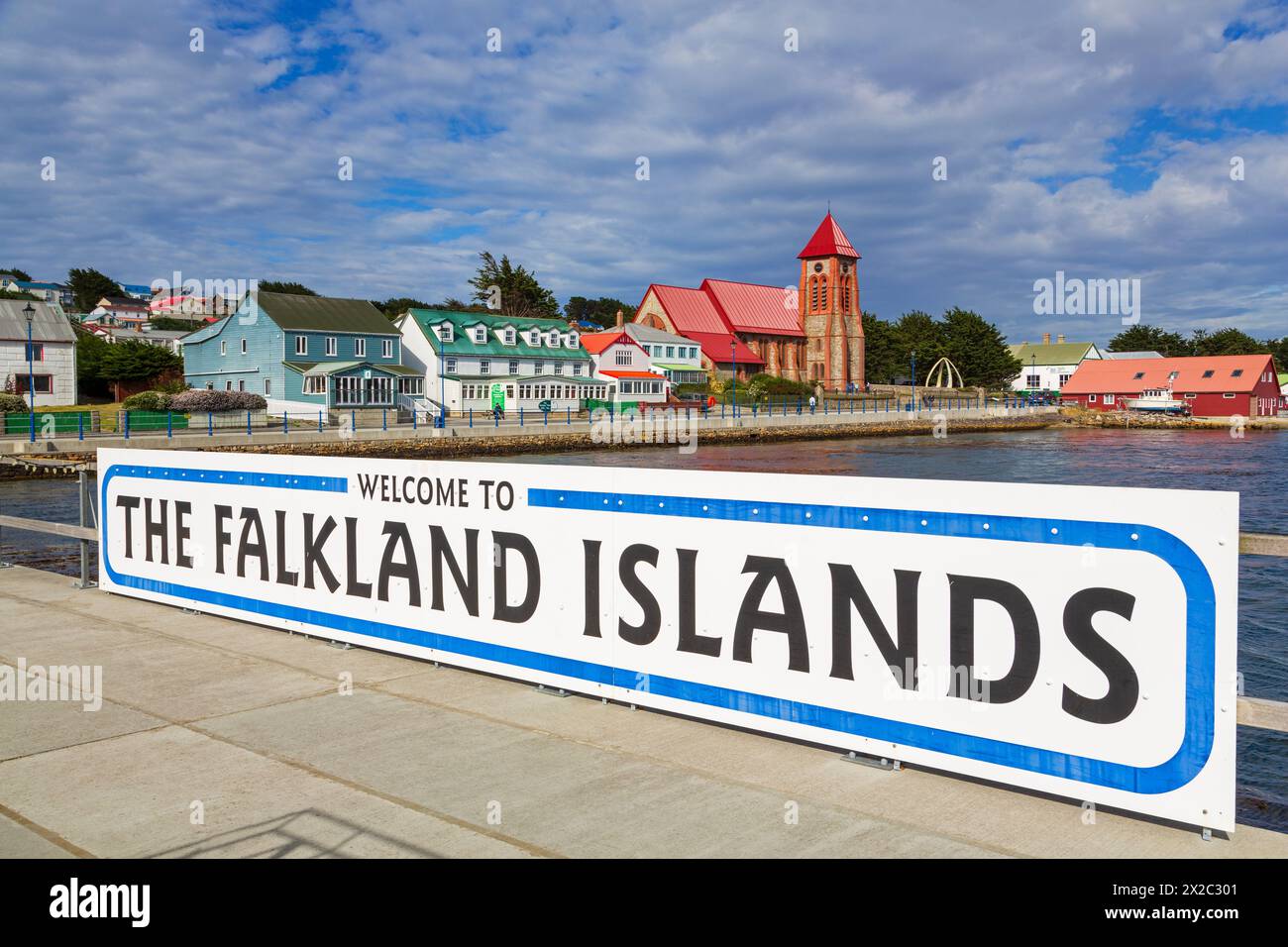 Dock in Port Stanley, Falkland Islands, United Kingdom Stock Photo - Alamy