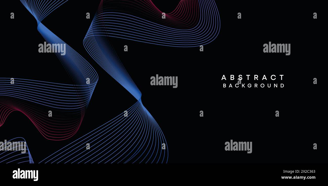 Abstract geometric visualization dark blue, orange, green gradient ...