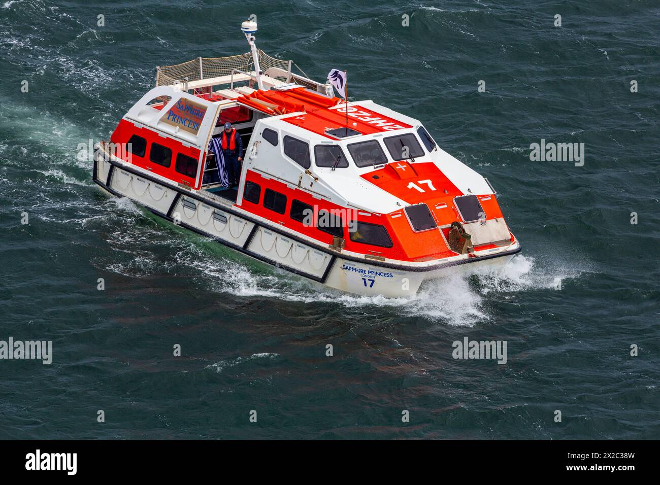 Cruise ship tender, Port Stanley, Falkland Islands, United Kingdom ...