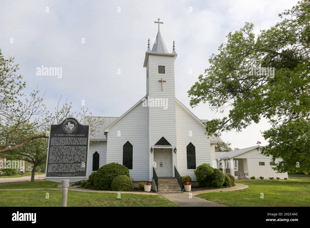 St James Lutheran Church in Harper, Texas Stock Photo - Alamy