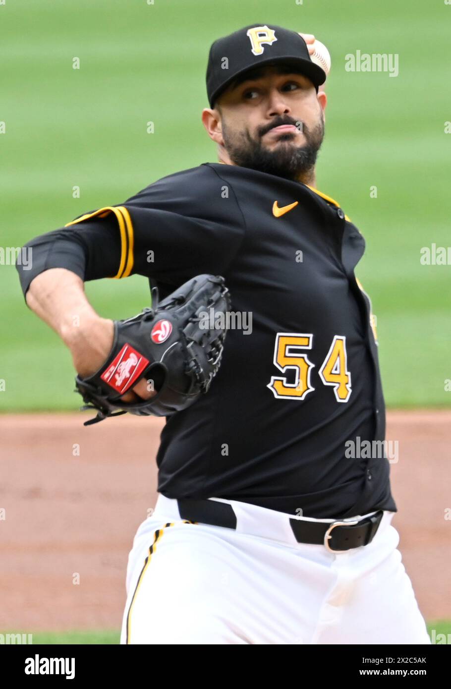 Pittsburgh, United States. 21st Apr, 2024. Pittsburgh Pirates pitcher ...