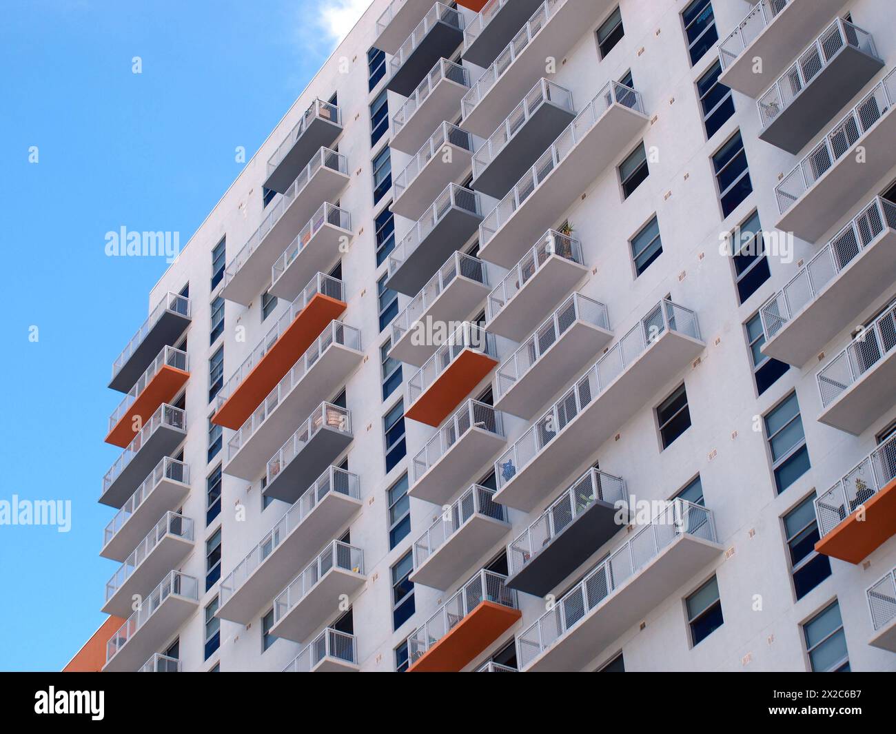 Miami, Florida, United States - April 6, 2024: Modern residential ...