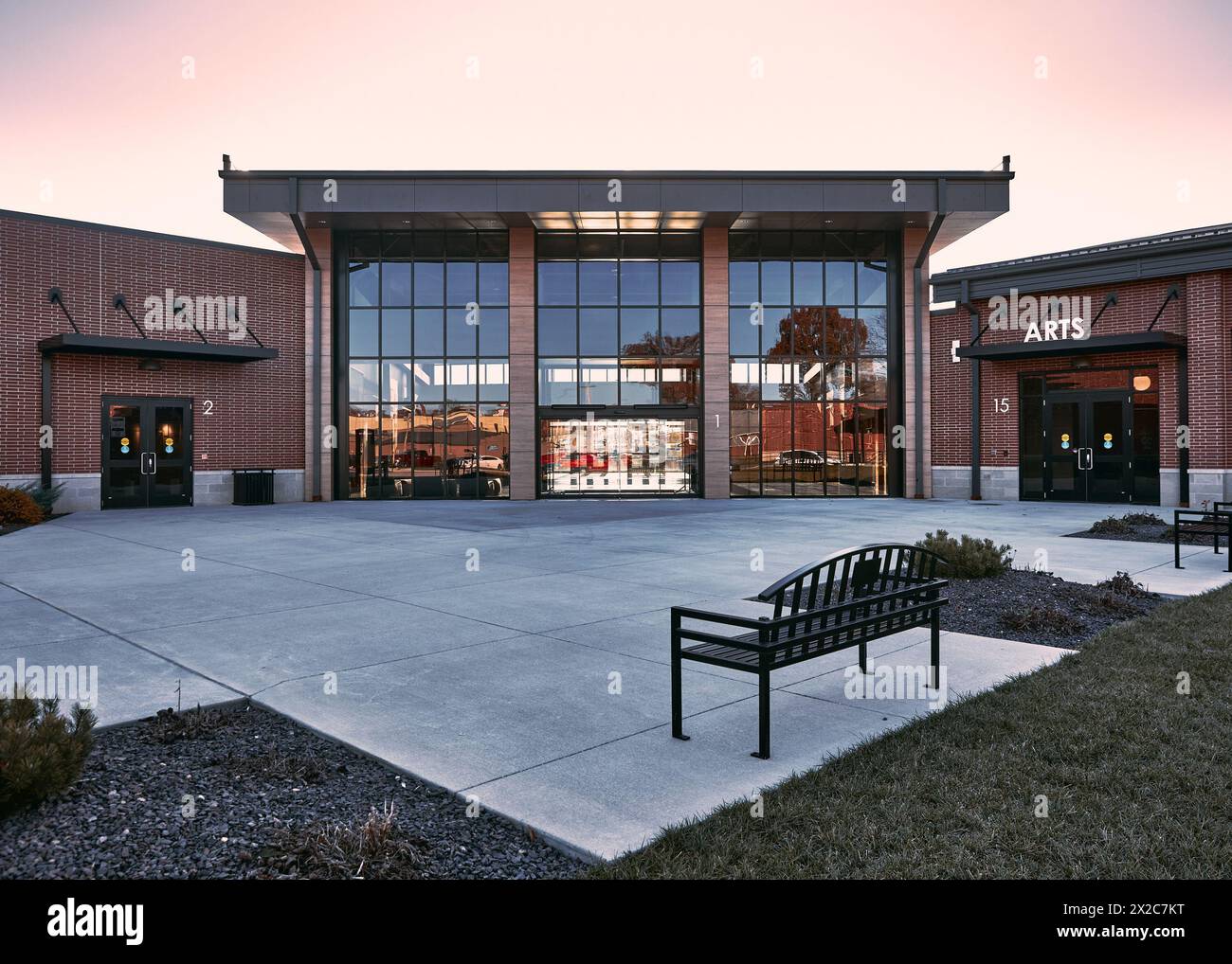 Jasper Community Centre and Library. Jasper, Indiana Stock Photo - Alamy