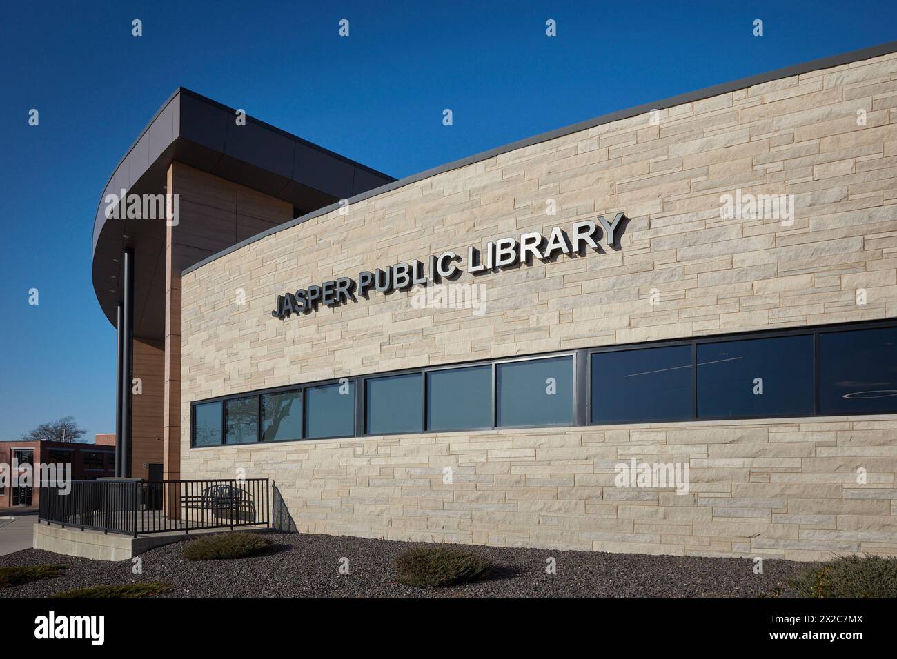 Library in Jasper, Indiana Stock Photo - Alamy