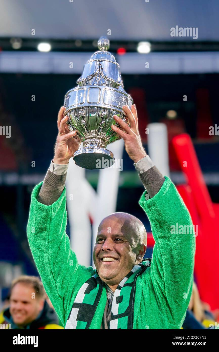 Rotterdam, Netherlands. 21st Apr, 2024. ROTTERDAM, Stadium de Kuip, 21 ...