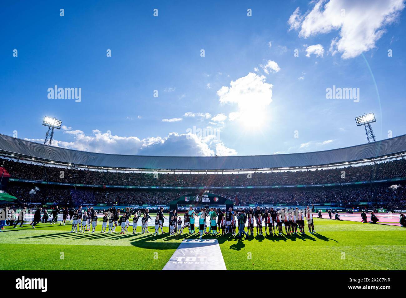 Rotterdam, Netherlands. 21st Apr, 2024. ROTTERDAM, Stadium de Kuip, 21 ...