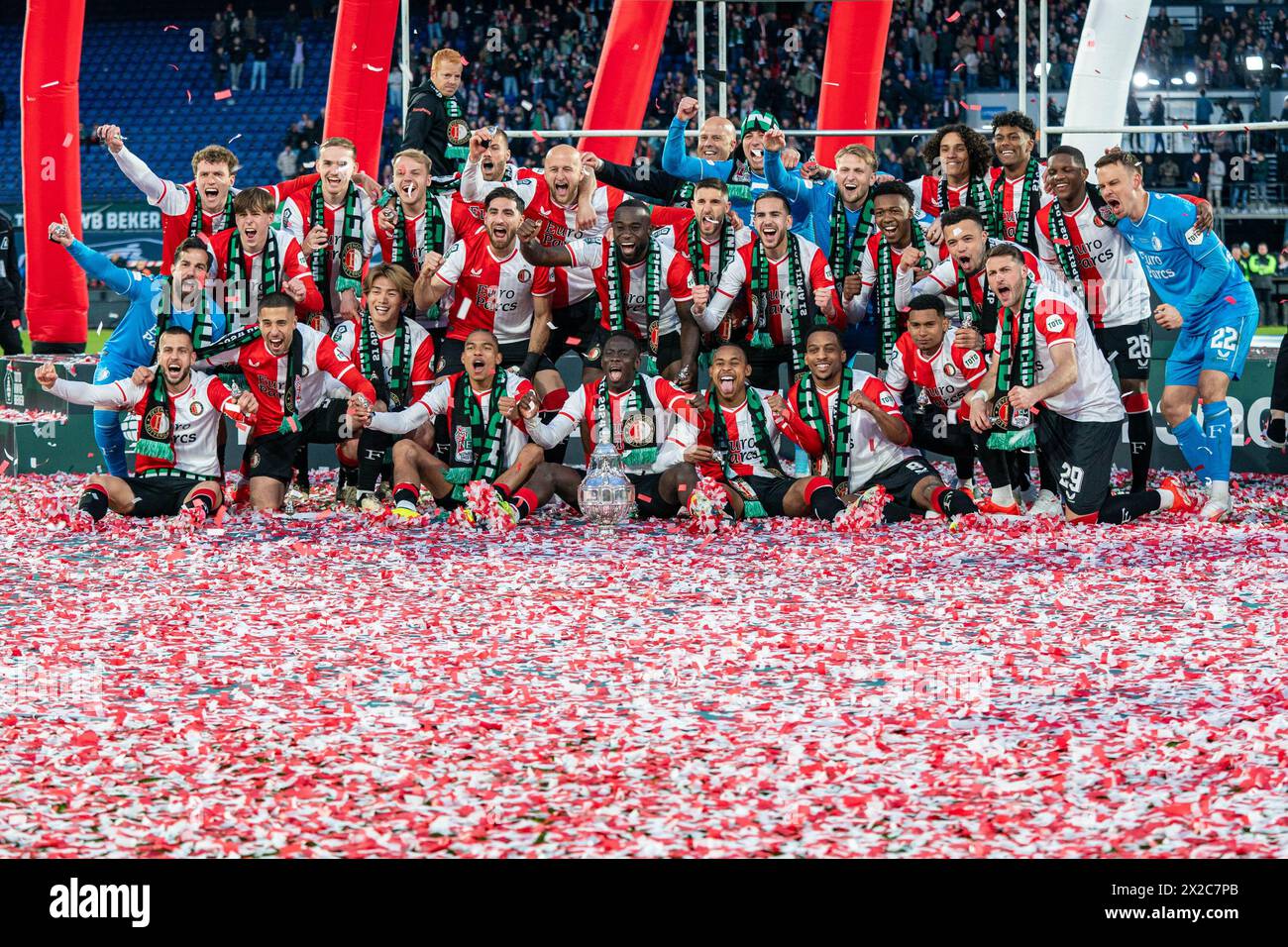 Rotterdam, Netherlands. 21st Apr, 2024. ROTTERDAM, Stadium de Kuip, 21 ...