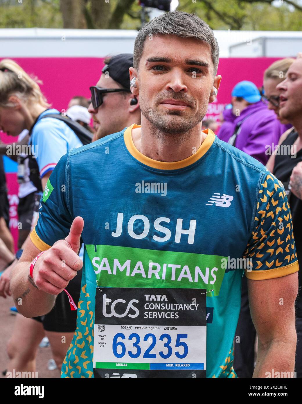 London, UK. 21st Apr, 2024. Josh Cuthbert, Former Union J singer ...