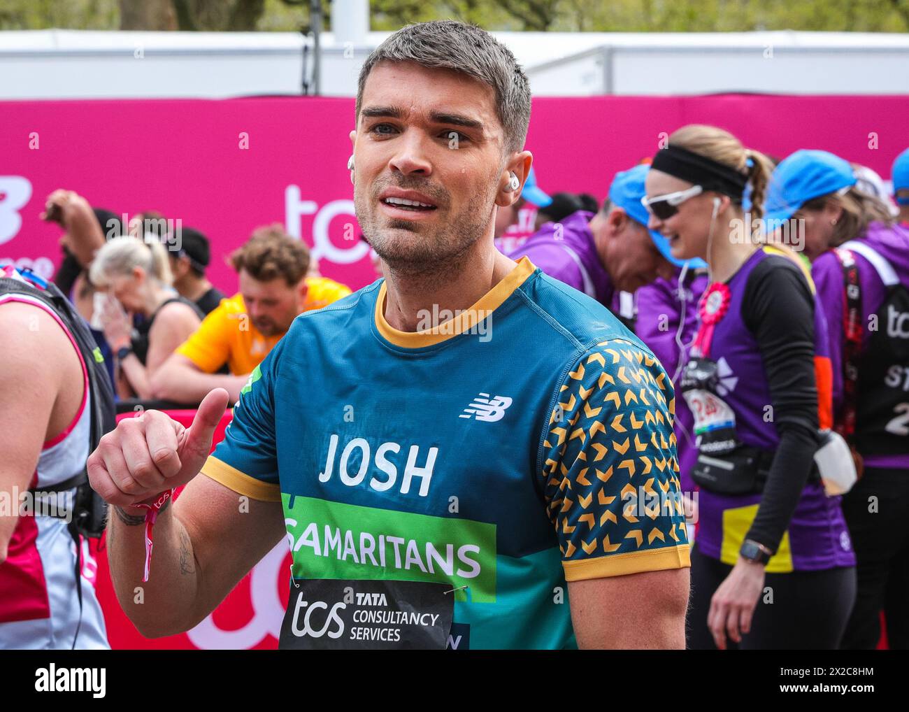 London, UK. 21st Apr, 2024. Josh Cuthbert, Former Union J singer ...