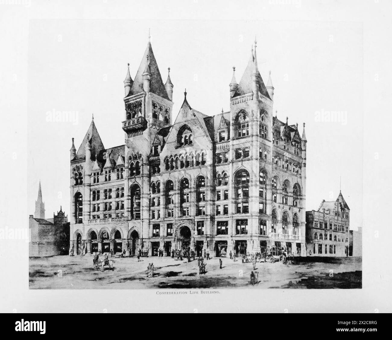 Confederation Life Building. Vintage Toronto architecture , circa 1890s ... Confederation Life Building. Vintage Toronto architecture , circa 1890s ...