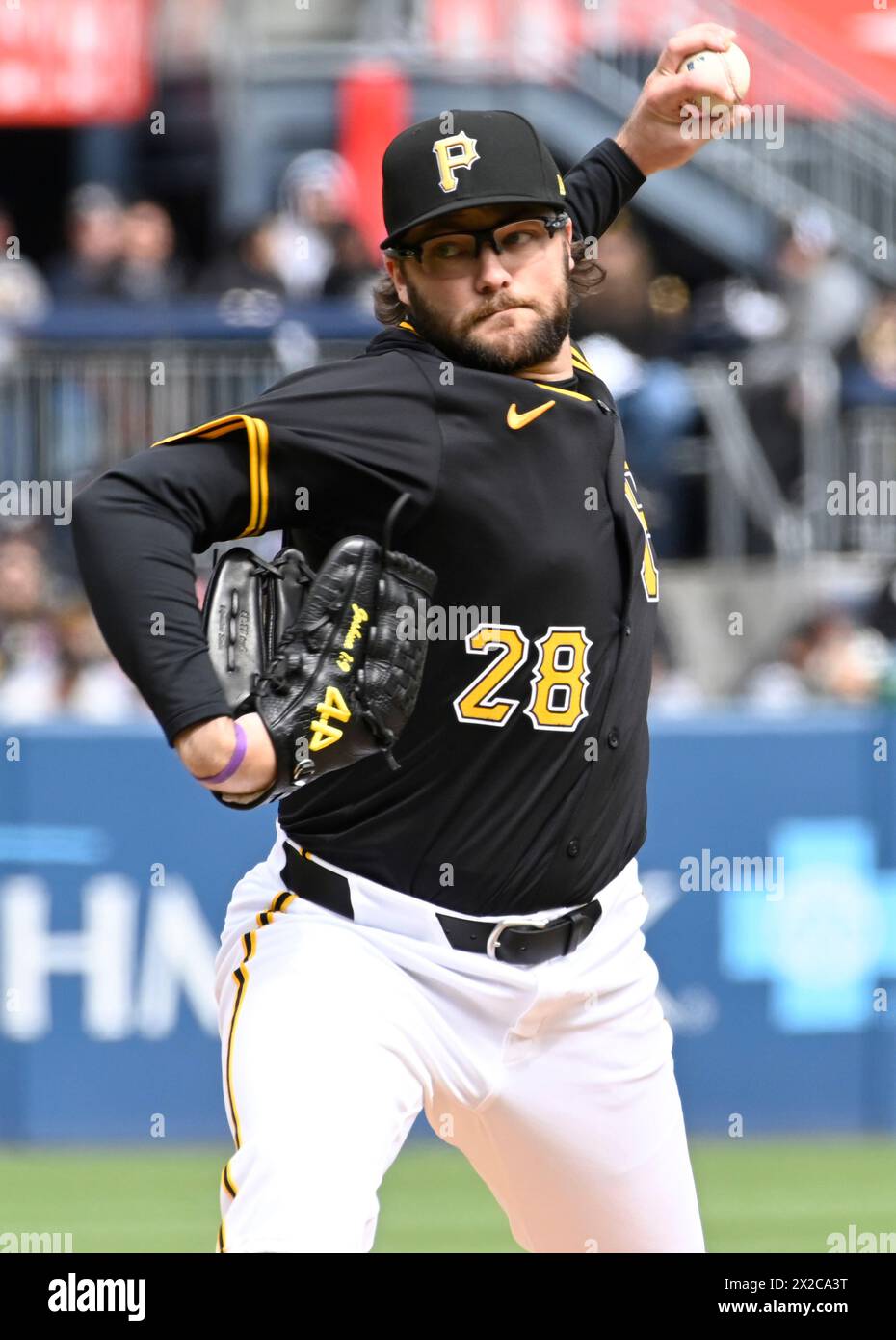 Pittsburgh, United States. 21st Apr, 2024. Pittsburgh Pirates pitcher ...