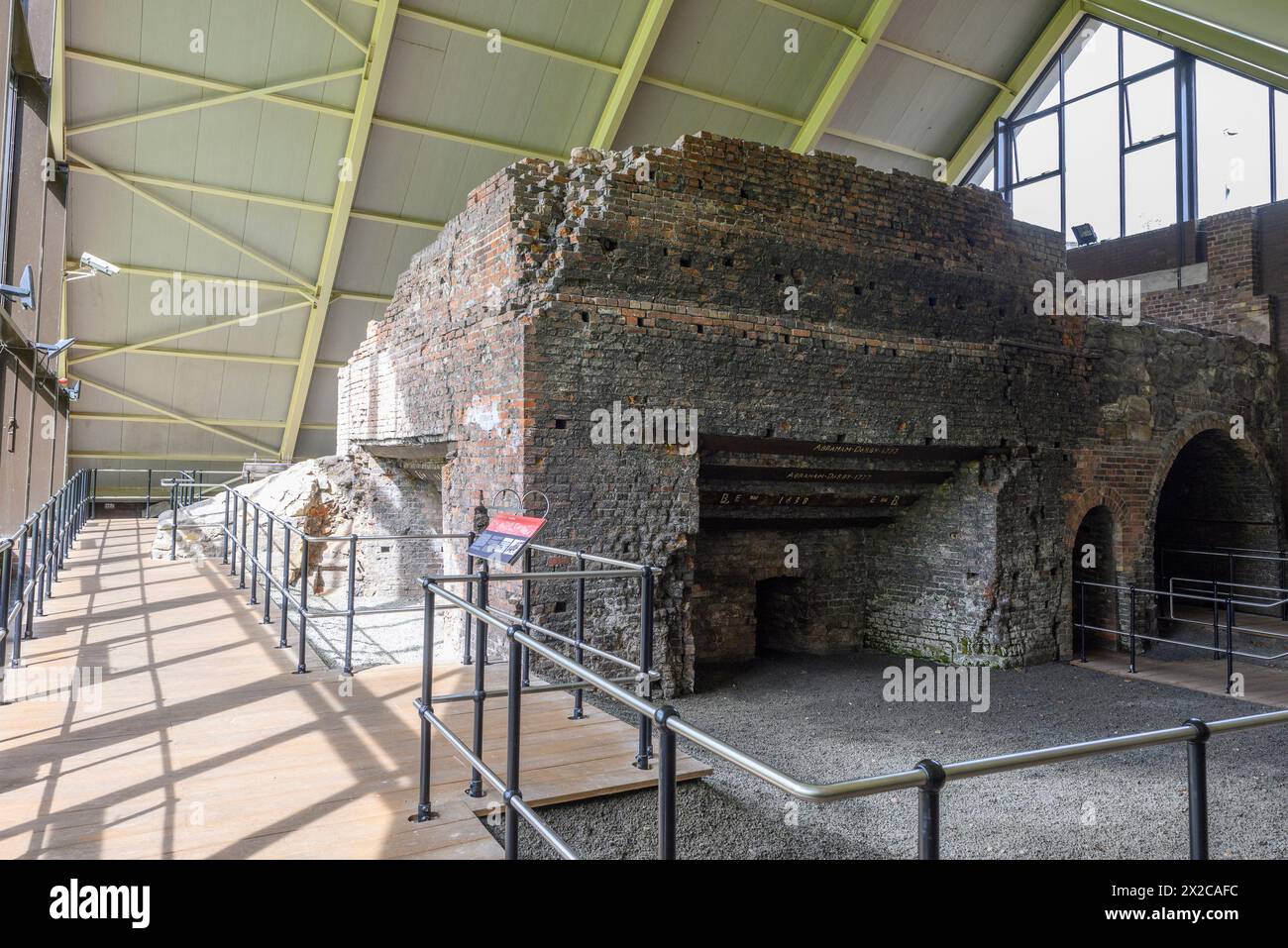 The Old Furnace, engineered by Abraham Darby in the 18th century ...