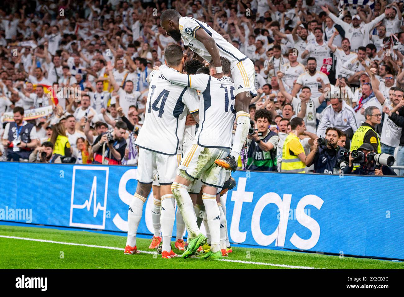 Madrid, Madrid, Spain. 21st Apr, 2024. MADRID, SPAIN - APRIL 21: Jude ...