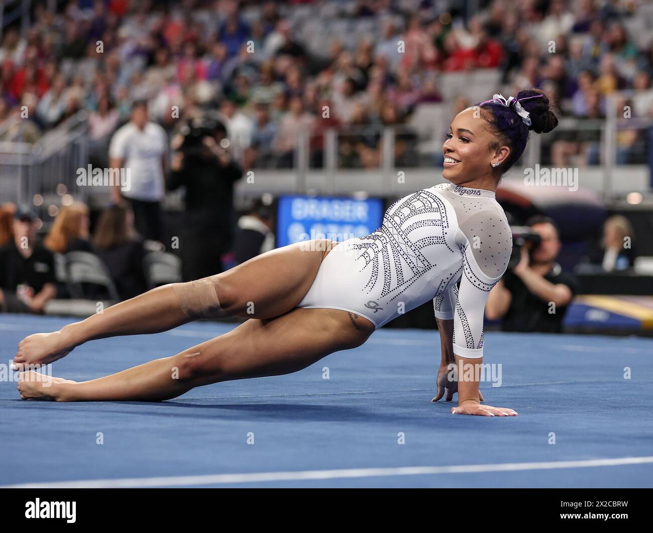 Fort Worth, TX, USA. 20th Apr, 2024. LSU's Konnor McClain on the floor ...