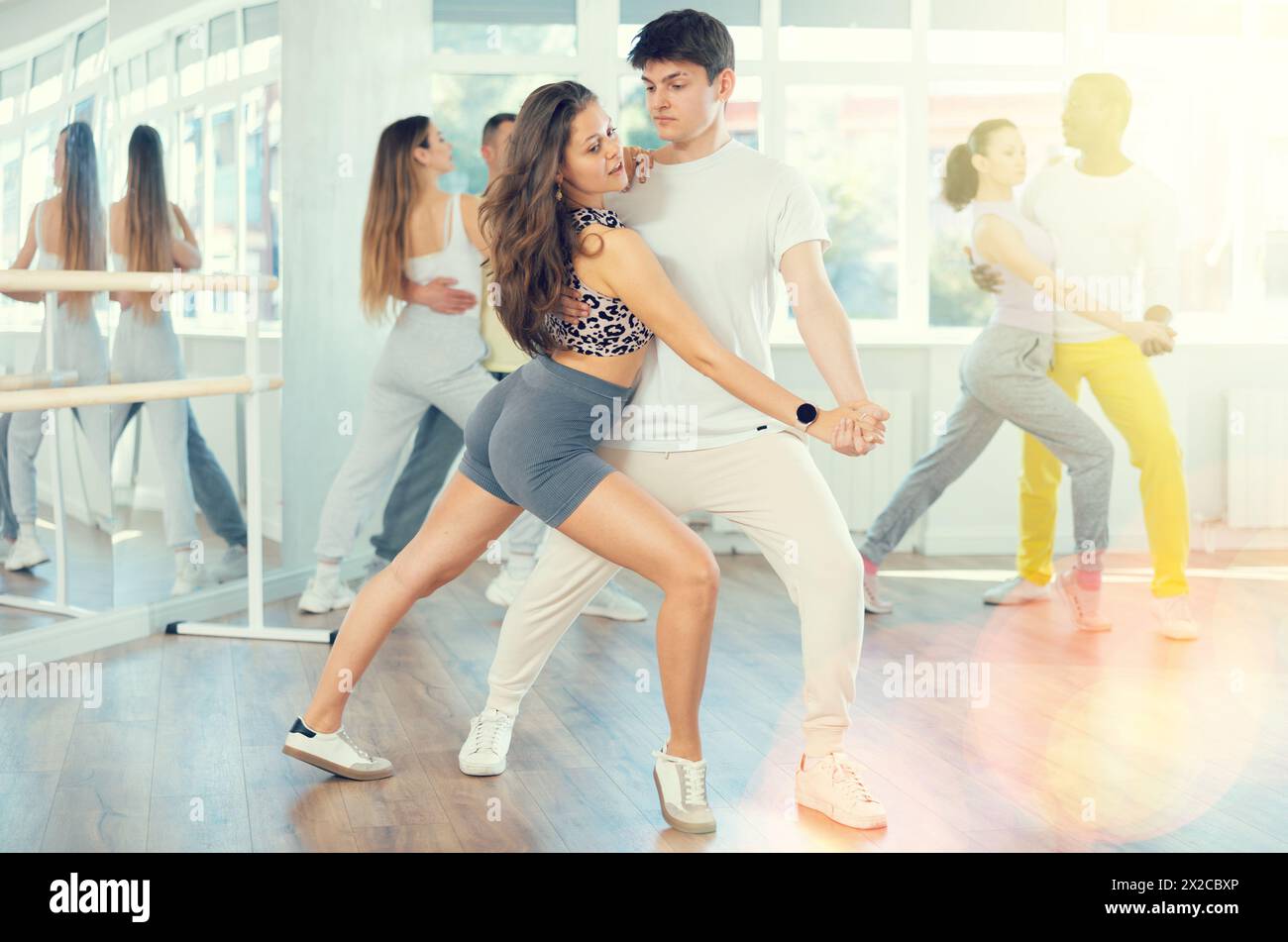 Dancing pose latin young hi-res stock photography and images - Alamy