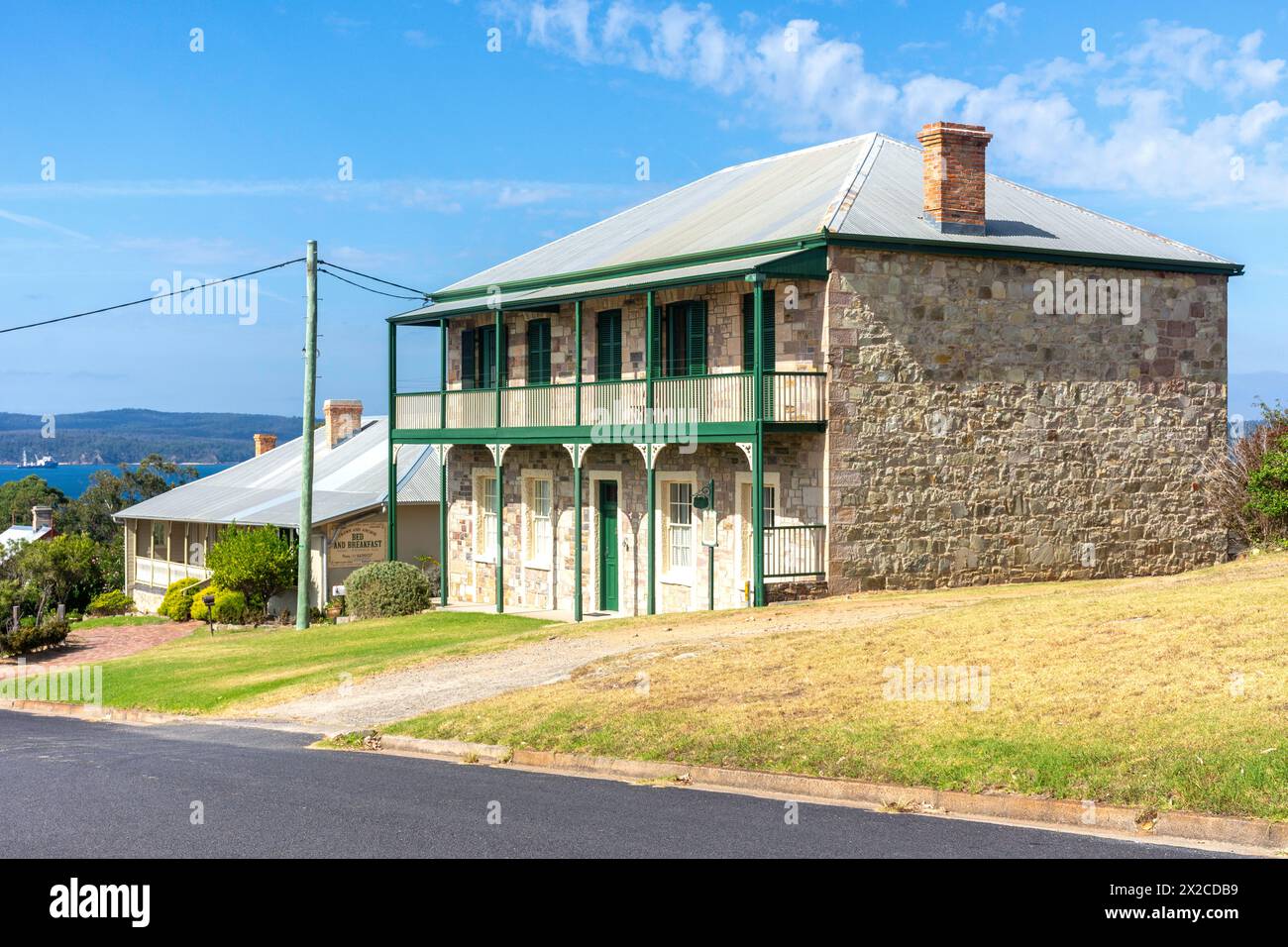 The historic Half House (1850), Imlay Street, Eden, New South Wales ...