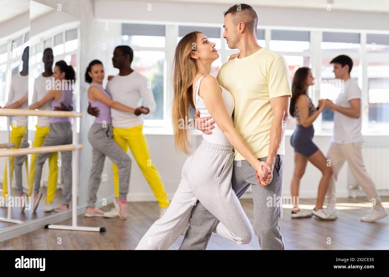 Young latin woman dances salsa hi-res stock photography and images - Alamy