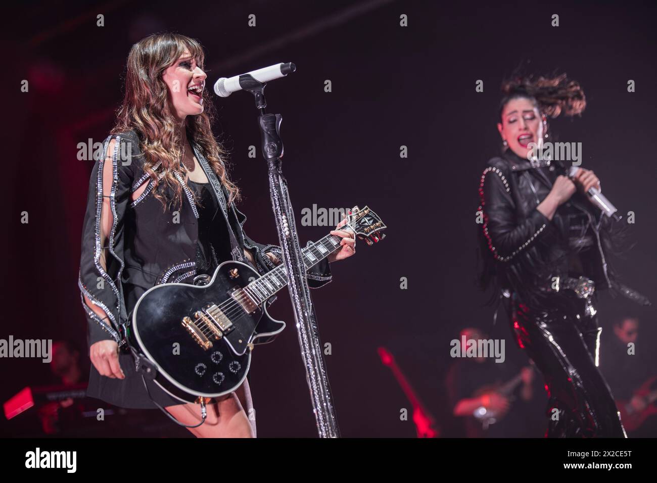 Barcelona, Spain. 2024.04.21. Ha*ash band perform on stage during at ...