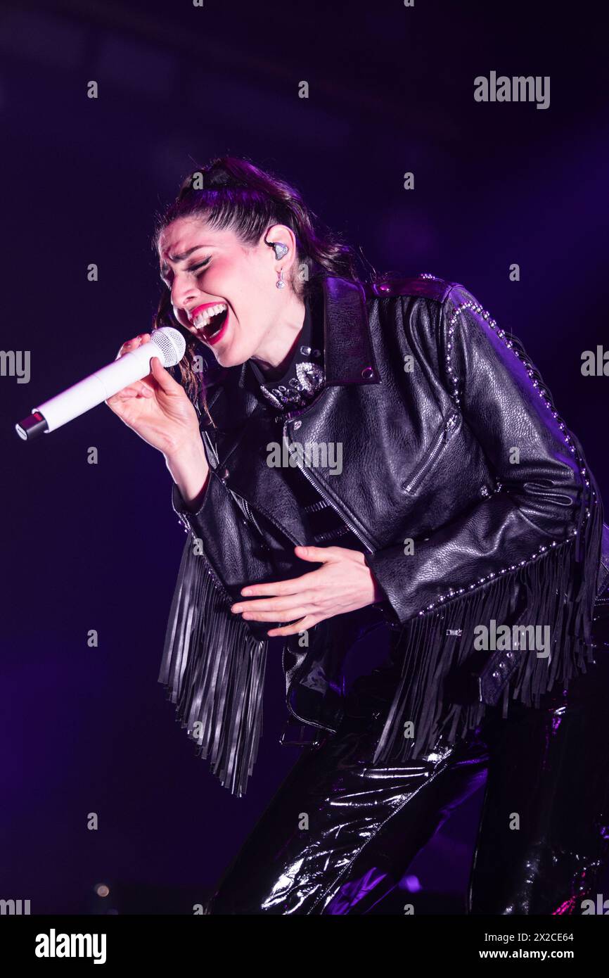 Barcelona, Spain. 2024.04.21. Ha*ash band perform on stage during at ...