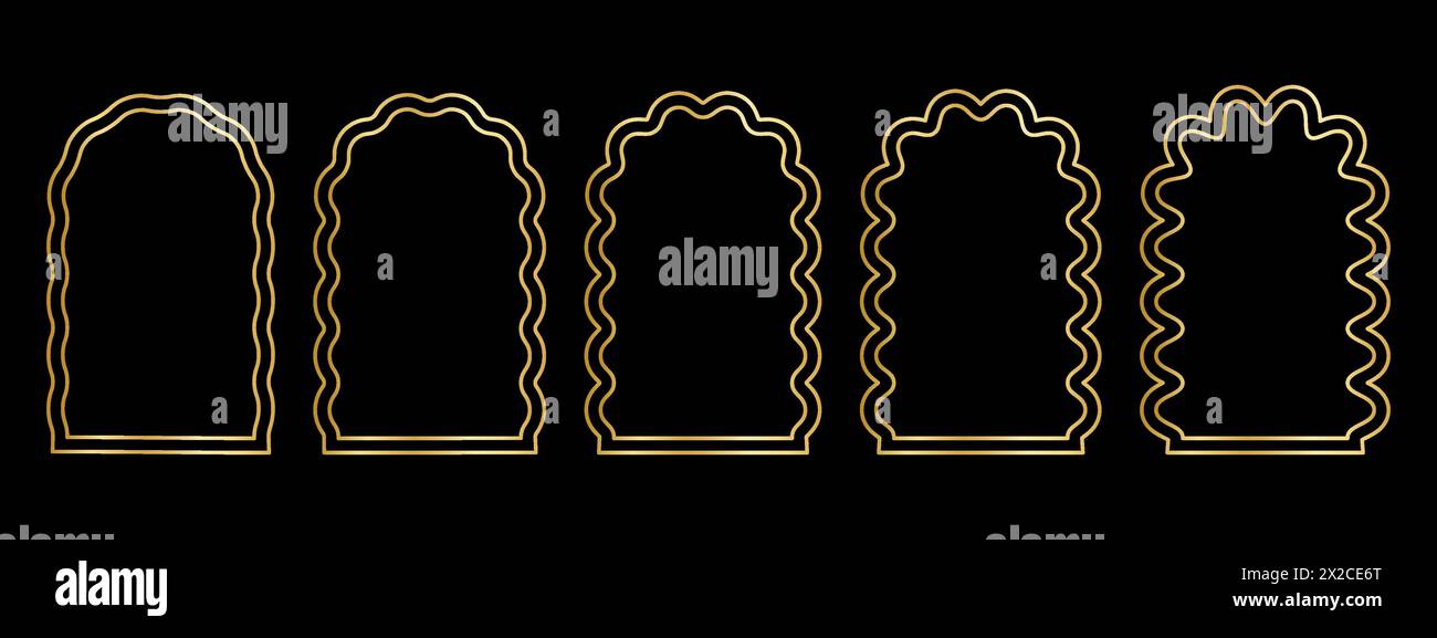 Metal curved portal Stock Vector Images - Alamy