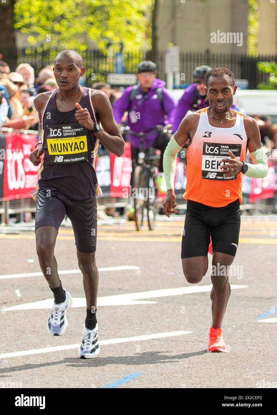 London, UK. 21st April 2024, London, UK. Event: 2024 London Marathon ...