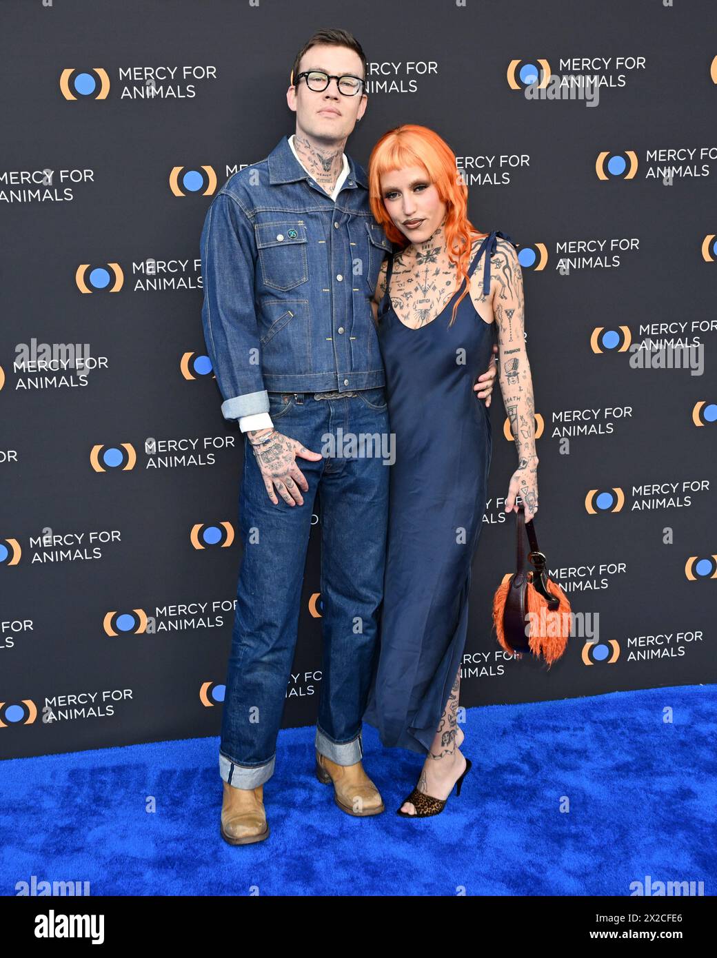 April 20, 2024, Los Angeles, California, U.S.: Kyle England and Brooke Candy attend the 25th ...